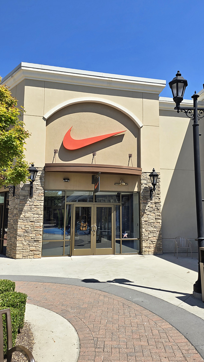 The Nike swoosh&mdash;larger than life and beckoning like an old friend saying, "These running shoes are 40% off. You're welcome."