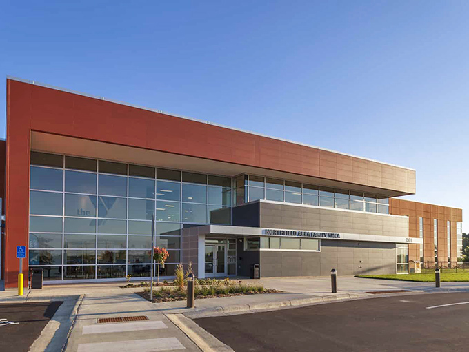 The Northfield YMCA's modern design proves that small towns can think big when it comes to creating spaces for community wellness.