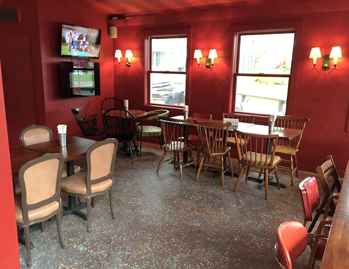 The dining area isn't trying to be fancy&mdash;it's creating the perfect backdrop for the real star: whatever smoked delicacy is about to grace your table.