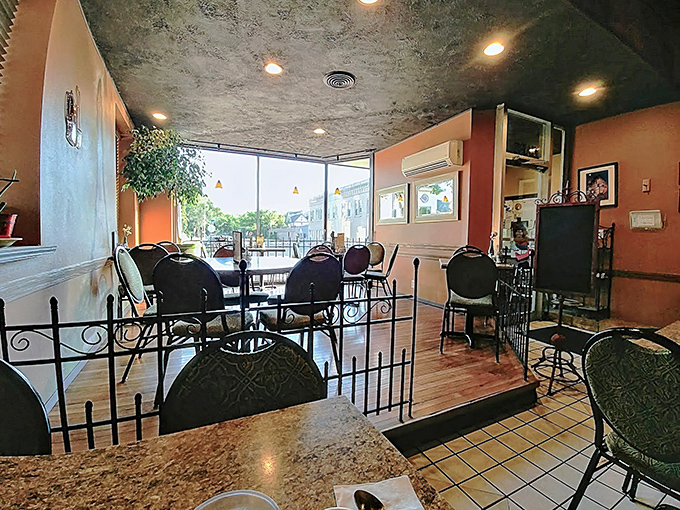 The dining area strikes that perfect balance between "special occasion" and "Tuesday lunch"&mdash;elegant enough for anniversary dinners, comfortable enough for coffee with friends.