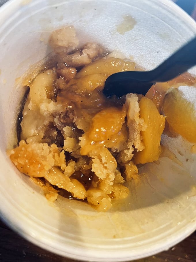 Peach cobbler that doesn't need to show off&mdash;just honest fruit, honest crust, and the honest truth that you'll be ordering seconds.