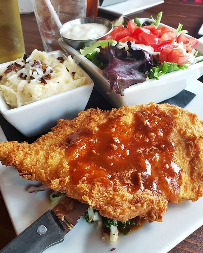 This isn't just fried chicken&mdash;it's a masterclass in crunch, served with sides that prove vegetables can be more than an obligation.