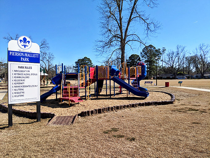 Pierson and Mallett Park offers playgrounds for visiting grandchildren—because the best retirement amenity is having somewhere to tire out the little ones.