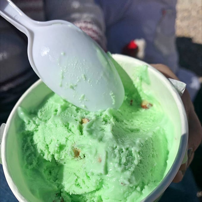 Pistachio ice cream that's actually the color pistachios should be&mdash;a refreshing treat that tastes like the desert's greatest achievement.