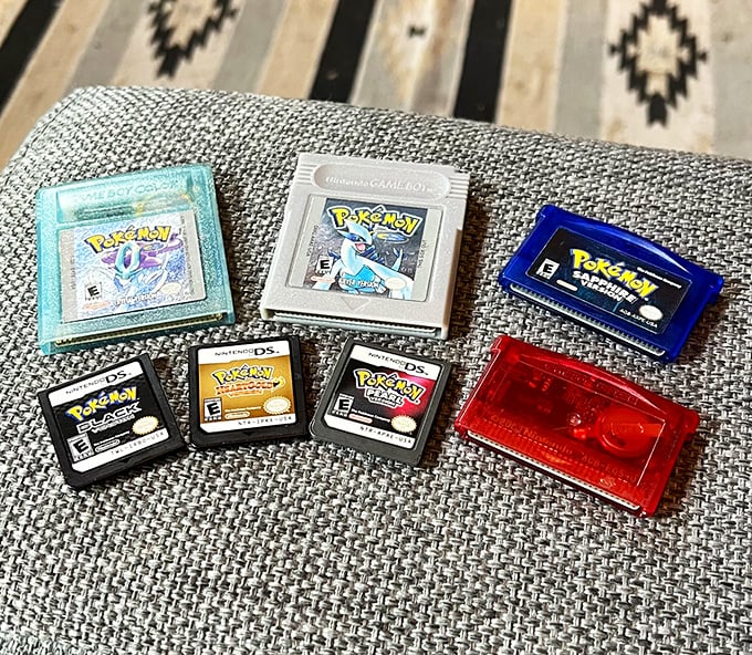 Pok&eacute;mon cartridges that survived countless childhood adventures, ready to spark joy for a new generation of trainers at a fraction of retail.