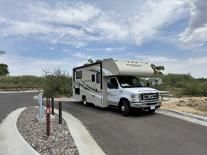 RV camping elevated to an art form with front-row seats to Texas's coolest oasis.