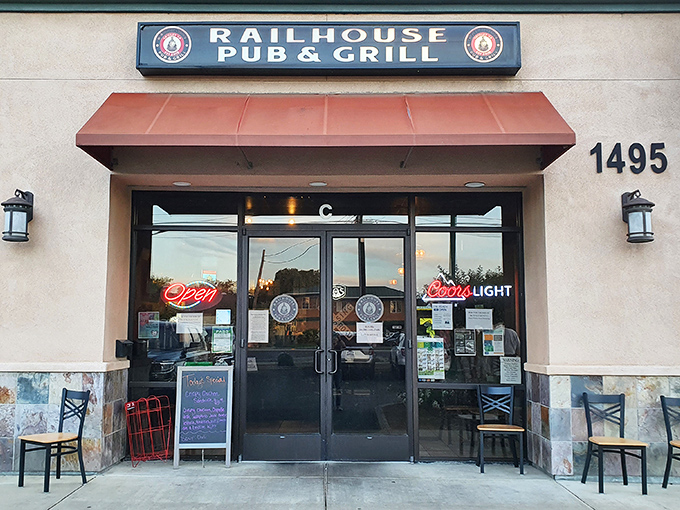 The Railhouse Pub & Grill serves as a local gathering spot where comfort food meets community in a no-frills, all-welcome atmosphere.