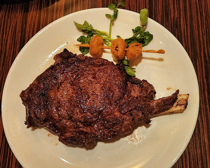 A ribeye so perfectly charred and juicy, it makes vegetarians question their life choices, if only for a moment.