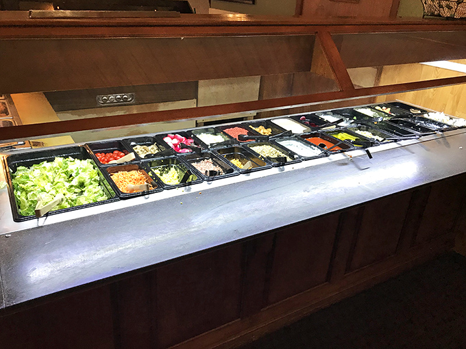 The salad bar &ndash; nature's candy store for adults trying to convince themselves they're making healthy choices before dessert.