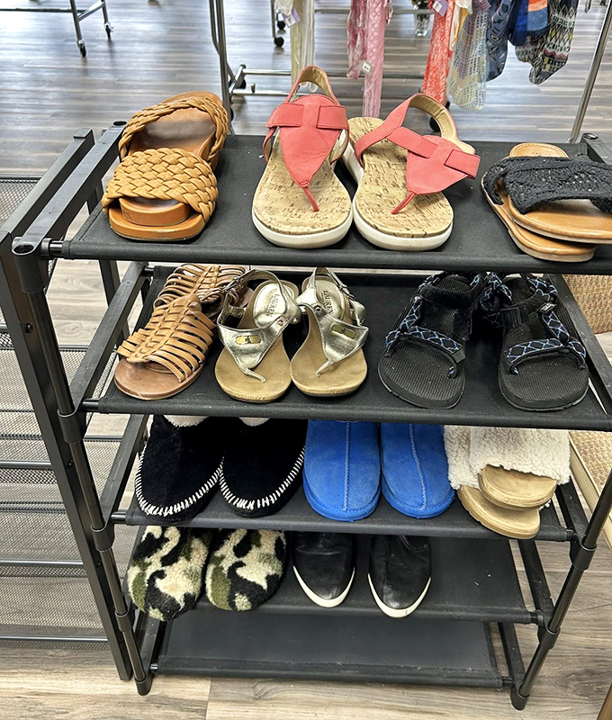 Summer's calling with these barely-worn sandals. From woven leather to coral flip-flops, your feet are about to have more options than a buffet.