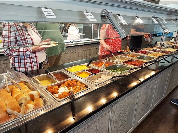 The buffet line &ndash; where decisions get tough and pants get tighter. A parade of Pennsylvania Dutch greatest hits awaits.
