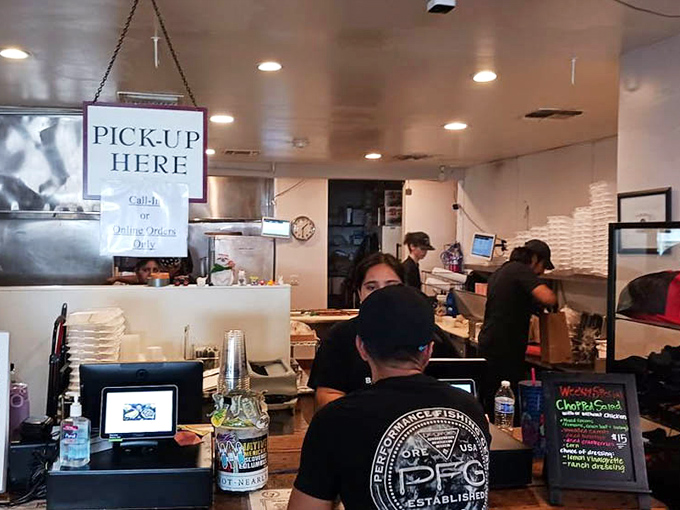 Where the magic happens. The pickup counter might be simple, but what comes across it is anything but.