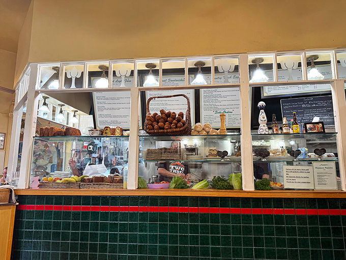 Behind the glass lies a treasure trove of house-baked goods waiting to become the foundation of your morning masterpiece.