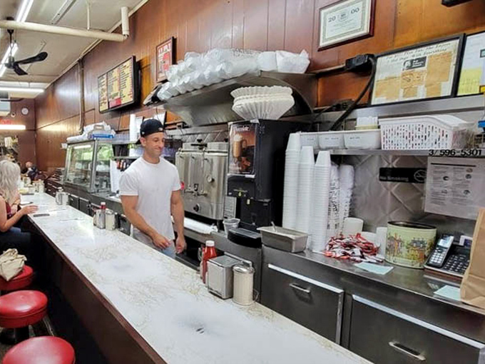 The counter where magic happens. That marble surface has witnessed more delicious transformations than a cooking competition show.