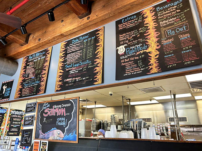 Behind the counter, the magic happens &ndash; smokers working overtime to deliver your future favorite meal.