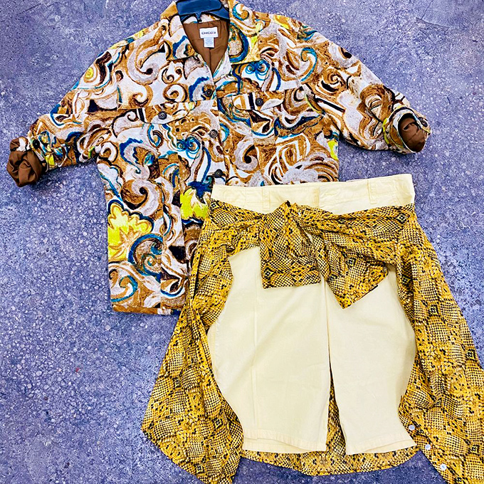 Someone's going to look like they stepped off a runway for the price of a fancy coffee. Vintage patterns meet modern bargain hunting.