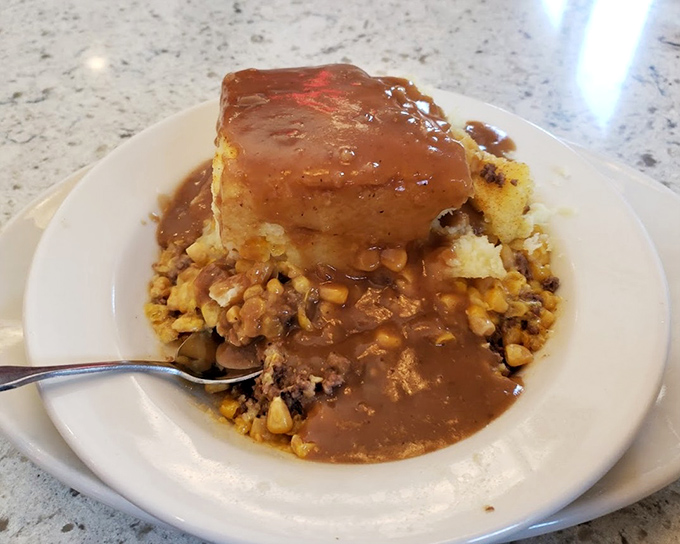 Shepherd's Pie that doesn't just warm your stomach &ndash; it hugs your soul with savory gravy and perfectly seasoned meat.