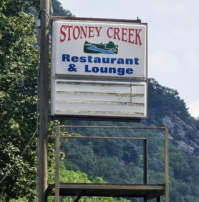 The sign promises a restaurant and lounge, but locals know it's really a portal to flavor country nestled in the Pennsylvania hills.