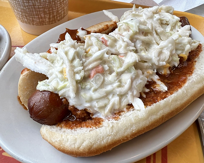 The Slaw Dog&mdash;proof that sometimes the best ideas are the simplest ones: take something delicious and pile more delicious things on top.
