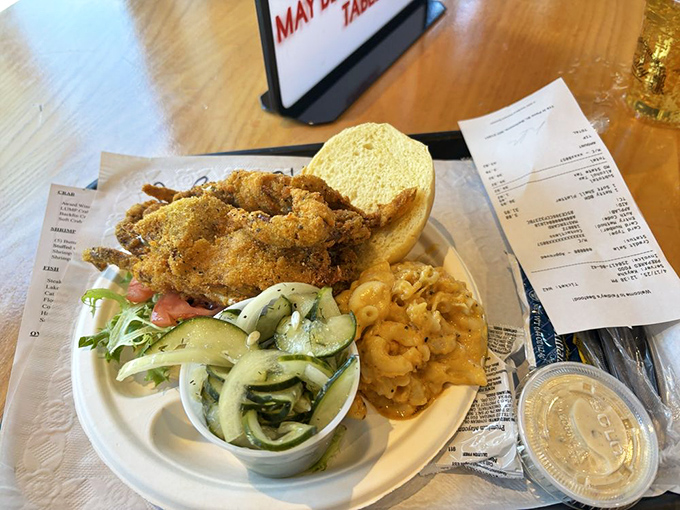 The soft-shell crab sandwich&mdash;where the entire crab becomes the star of this crispy production.