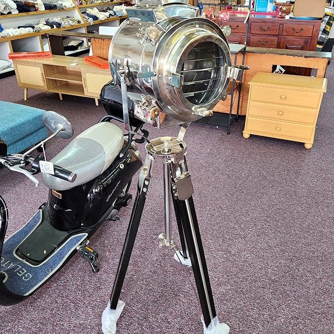 This vintage spotlight isn't just illumination&mdash;it's Hollywood glamour waiting to transform your living room into a film noir set.