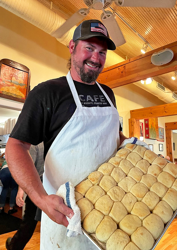 Fresh biscuits by the tray &ndash; this baker's bringing carb-loaded happiness to the masses, one batch at a time.