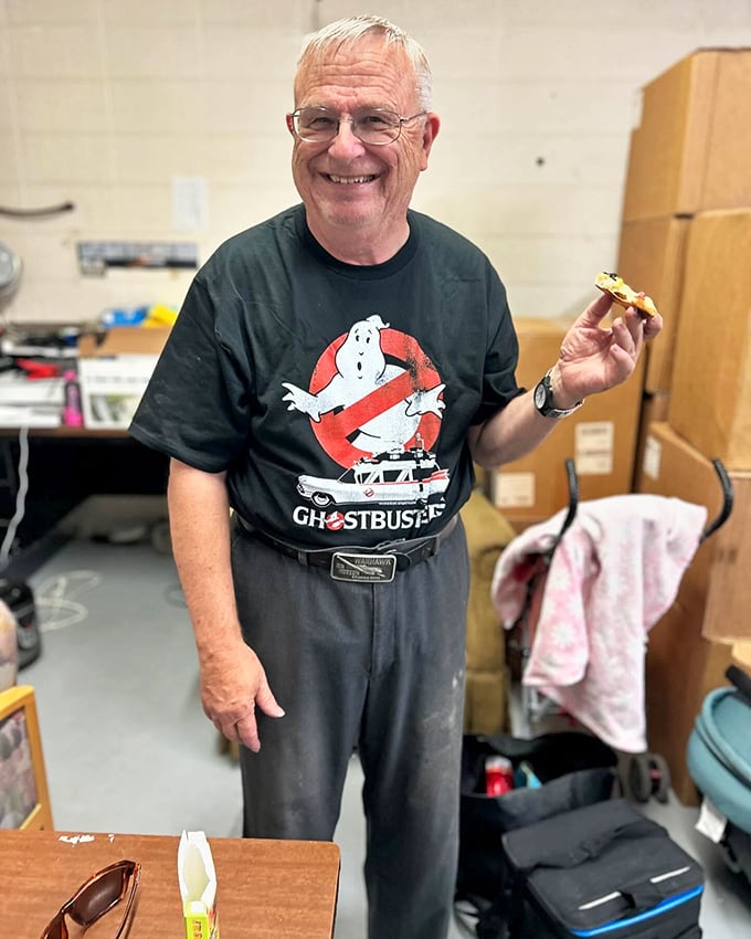 Behind every great institution is someone who loves it. This gentleman's Ghostbusters shirt suggests he appreciates classics&mdash;just like the drive-in itself.