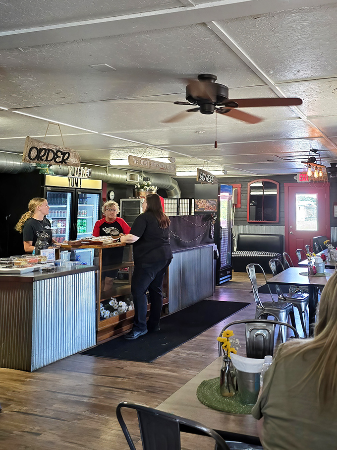 The staff works their magic behind the counter, where smoke-whispering wizards transform ordinary cuts into extraordinary meals. 