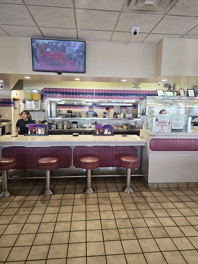 The counter and open kitchen&mdash;Vegas's version of dinner theater where the drama of breakfast unfolds before your eyes.