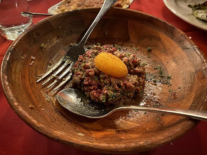 Steak tartare that's brave, bold, and unapologetically raw&mdash;like early Brando, but edible.