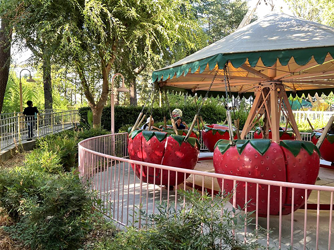 These strawberry spinners are the perfect California tribute&mdash;where else would fruit be so adorably repurposed for dizzying entertainment?