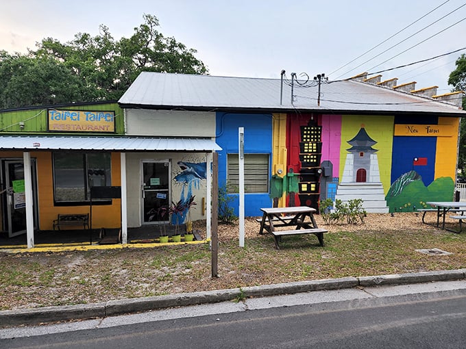 Taipei Taipei's vibrant exterior promises flavor adventures without needing a passport. Who says retirement means bland food?