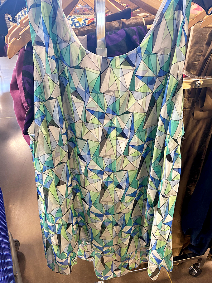 This geometric print tank isn't just summer clothing&mdash;it's wearable art that would cost triple at a boutique. Someone's loss is your statement-making gain.