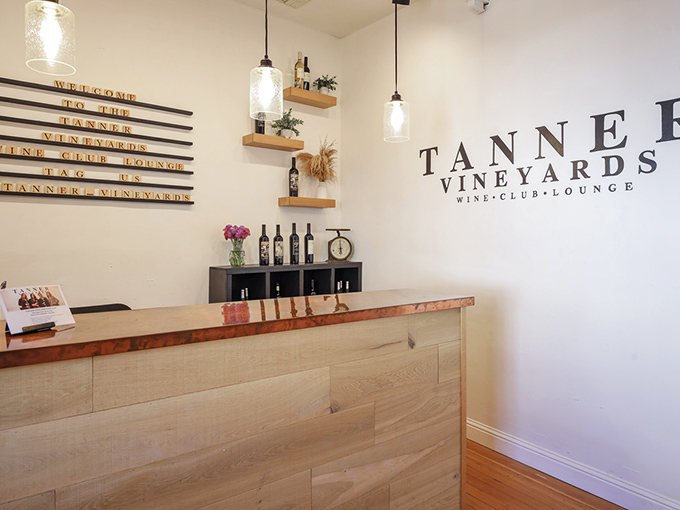 Clean lines and warm wood create a tasting space that's as inviting as your friend's house, with considerably better wine.