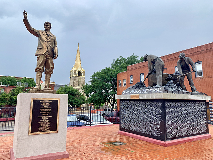 The Coal Miners Memorial honors the backbone of Trinidad's early economy, with sculptures that capture both the dignity and difficulty of mining life.