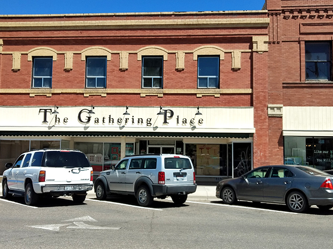 "The Gathering Place" isn't just a name &ndash; it's a promise kept daily in this brick-fronted establishment where community happens naturally.