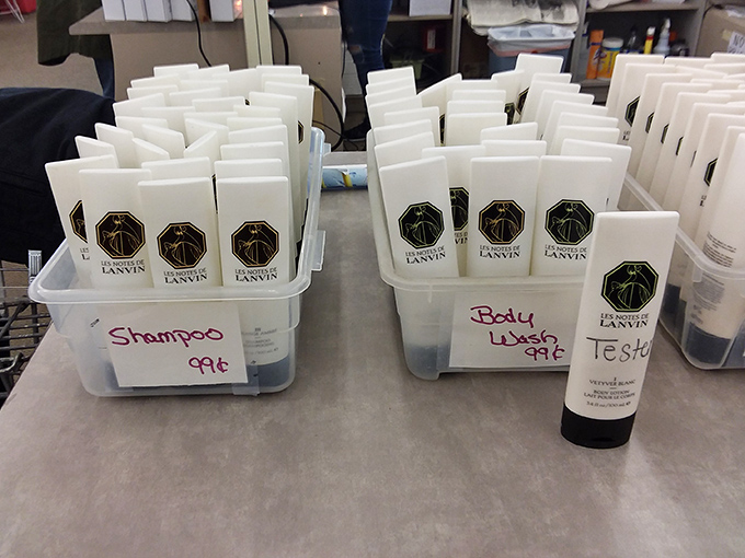 Lanvin toiletries at thrift store prices &ndash; because smelling like a million bucks shouldn't actually cost you a million bucks.