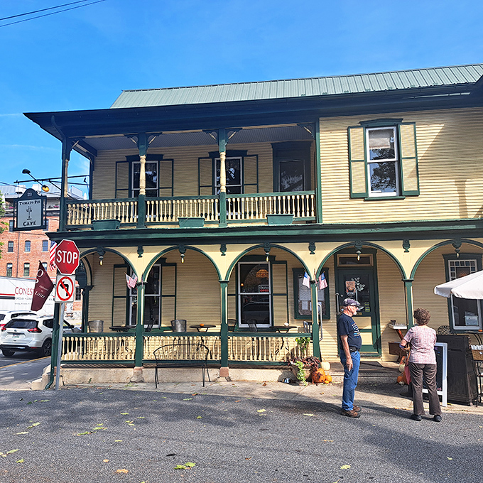 Tomato Pie Cafe's Victorian charm promises comfort food served in a building that's seen Pennsylvania's best decades unfold.