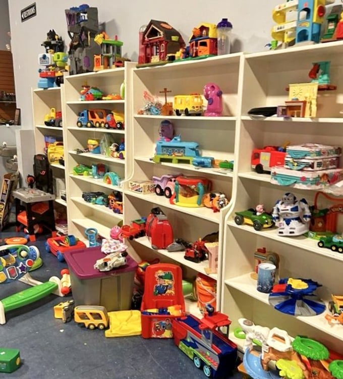 The toy section: where childhood nostalgia meets parental budget relief in perfect harmony.