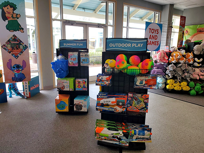 The toy section: where grandparents go to become heroes. Nothing says "favorite grandma status" like that water gun the parents specifically asked you not to buy.