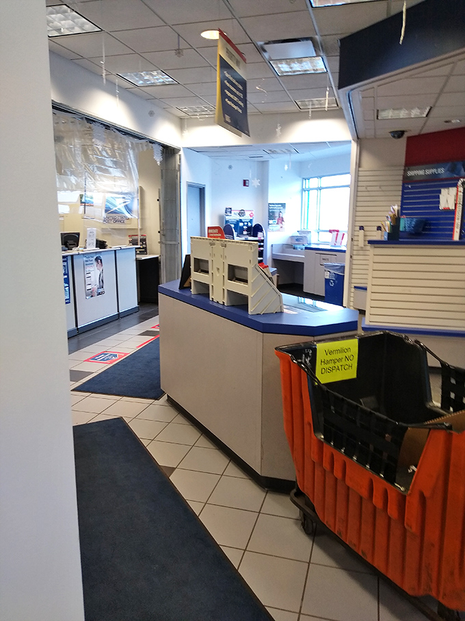 Even Vermilion's post office maintains the town's commitment to service. Where else might the postal clerk remember your grandchildren's names?