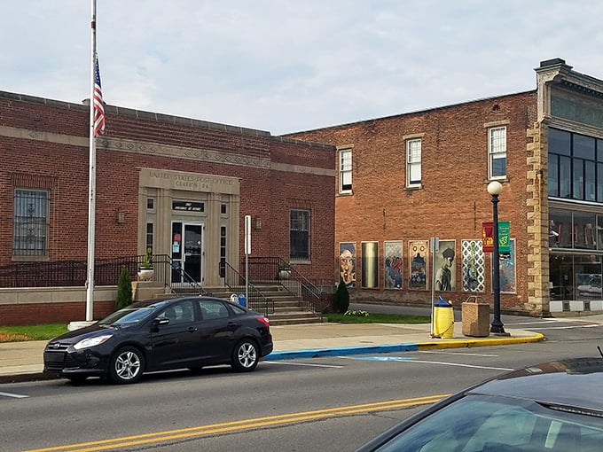 Even Clarion's post office has architectural swagger – because in small-town Pennsylvania, mailing a package should feel like a civic occasion.