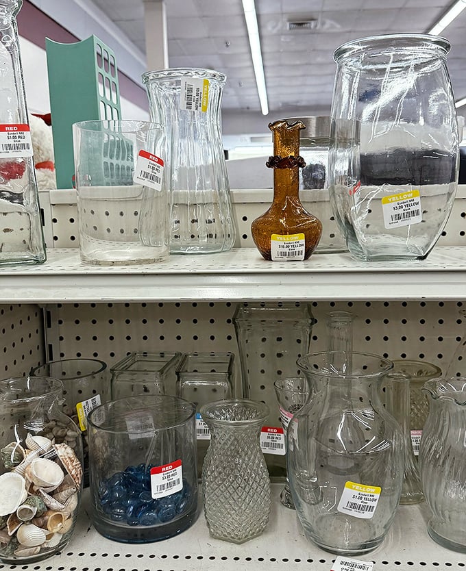 Glassware galore &ndash; from practical everyday vessels to vintage pieces that would make your grandmother nod with approval at your thrifty sophistication.