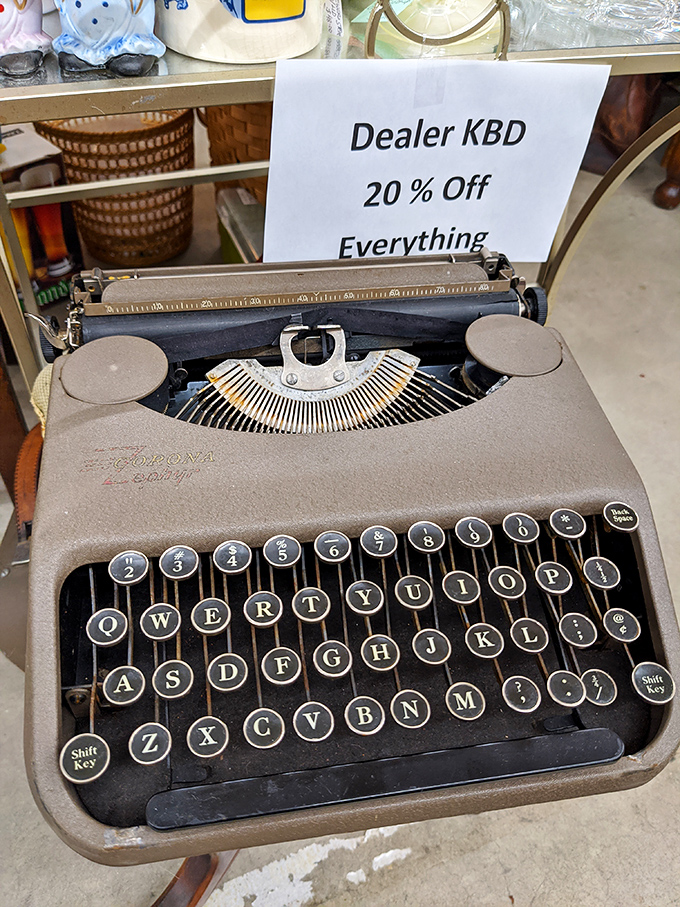 This typewriter has probably written more love letters than all our text messages combined. Vintage communication at its finest.