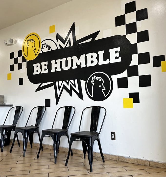 The "BE HUMBLE" mural isn't just Instagram bait&mdash;it's a reminder that sometimes the simplest foods deliver the most profound pleasure.