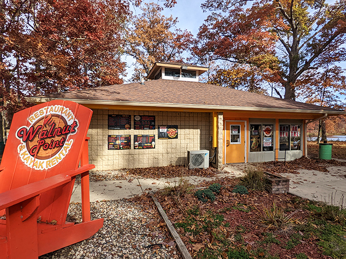 Restaurant and kayak rental &ndash; because sometimes outdoor adventures require indoor dining backup plans.