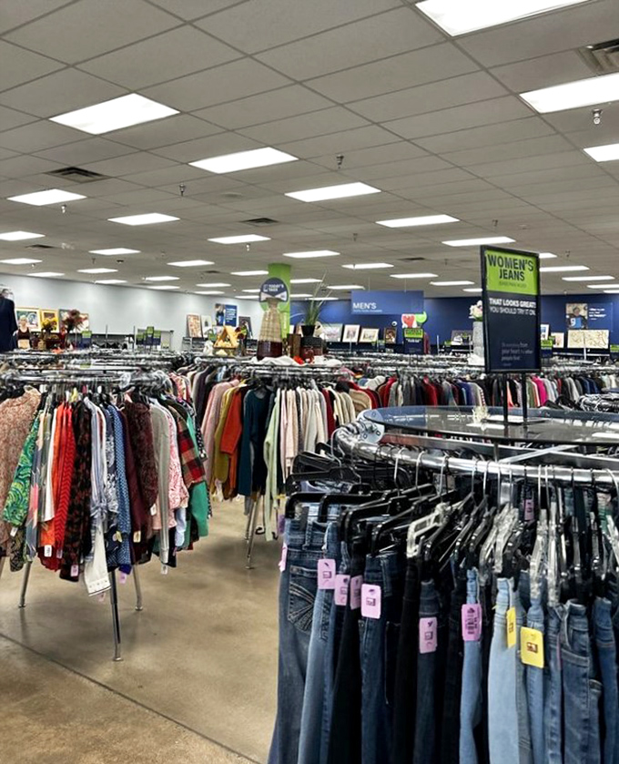 A sea of fashion possibilities where vintage meets modern, and your next favorite outfit is hiding in plain sight.