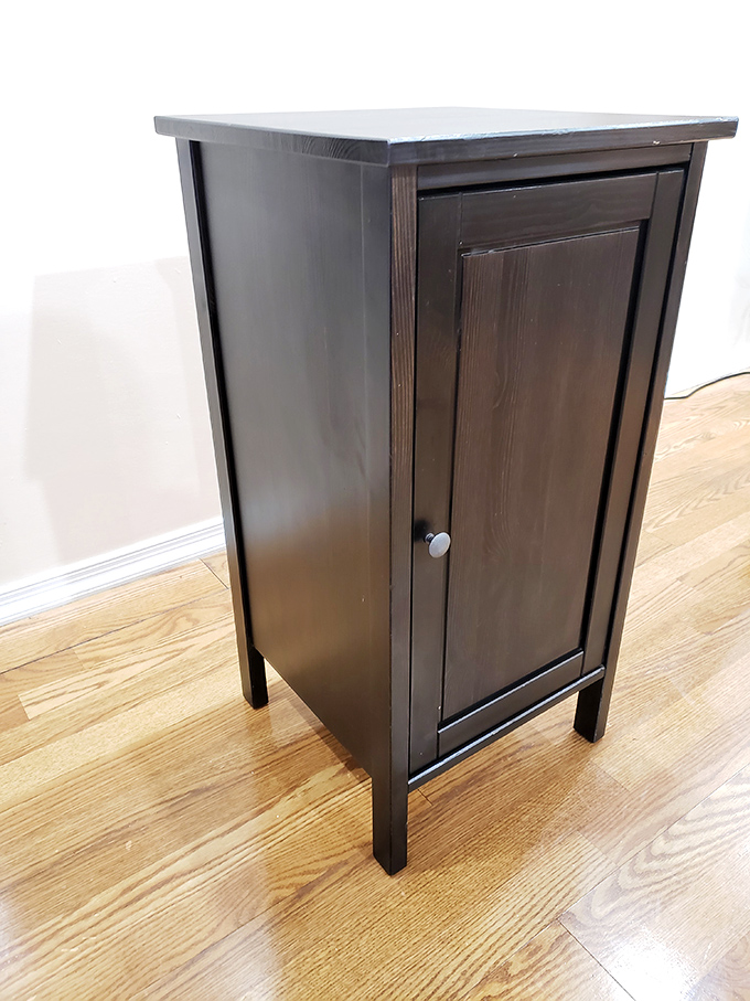 Simple, elegant, and practical&mdash;this cabinet could hold your bathroom essentials or become that bar you've always wanted in the living room.
