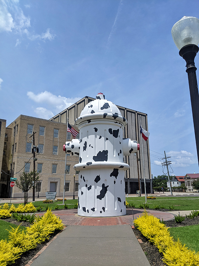 The hydrant's backside is just as impressive &ndash; commitment to detail from every angle.