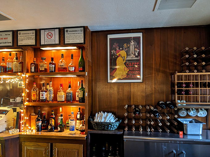 The bar area isn't trying to be trendy; it's confidently classic, like a Sean Connery Bond in a world of flashier imitators.